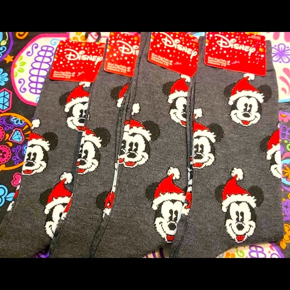 Disney | Accessories | Mickey Mouse Christmas Socks 3 For 25 | Poshmark